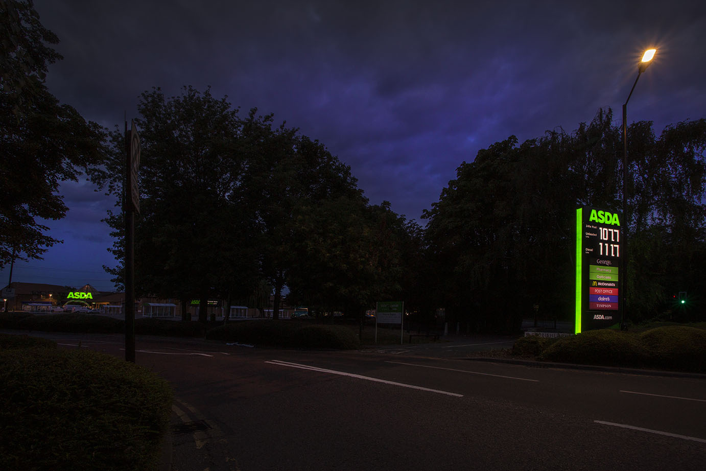 Asda by Night – Butterfield Illuminations - Butterfield Signs