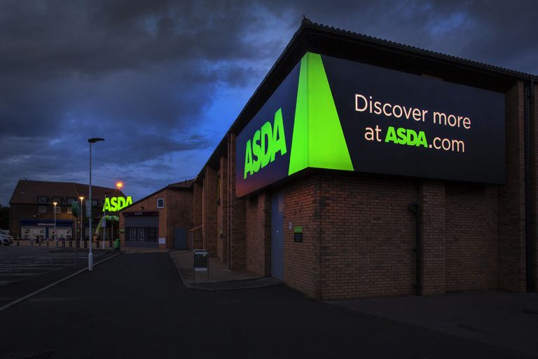 Asda by Night – Butterfield Illuminations - Butterfield Signs